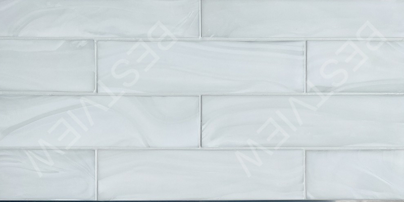 HANDMADE HOT GLASS TILE 000744 - Buy Glass Mosaic, Misty Gray Glass ...